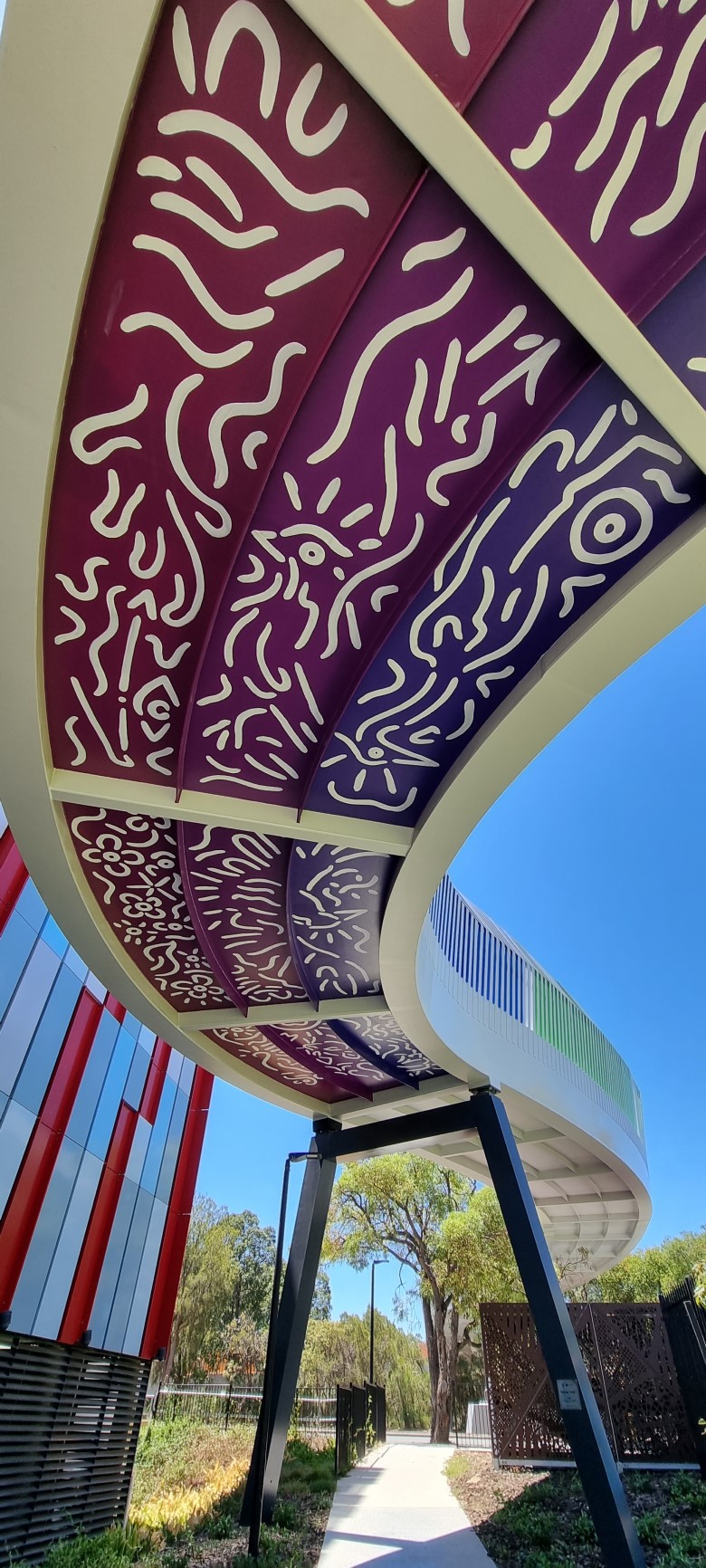 A rainbow bridge from Perth Children's Hospital to Kings Park | The ...